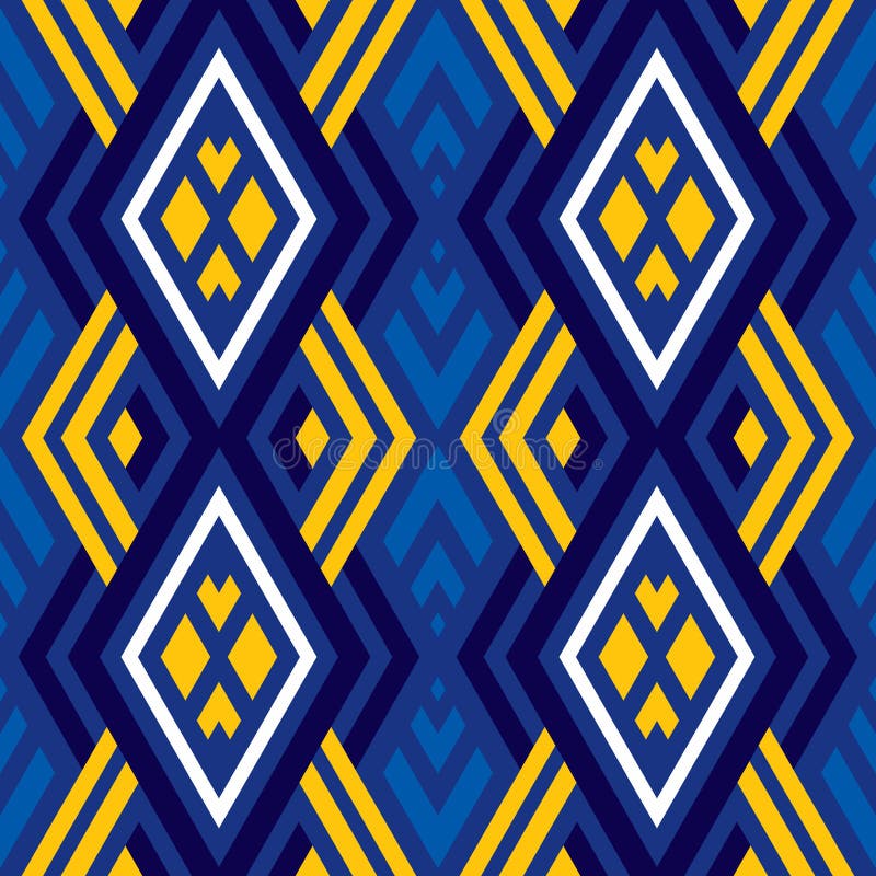 Seamless Pattern of Diamonds and Lines. Stock Vector - Illustration of ...