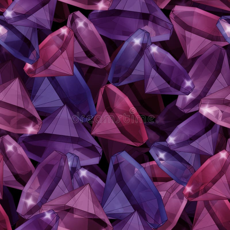 Seamless Pattern with Diamonds Stock Illustration - Illustration of ...