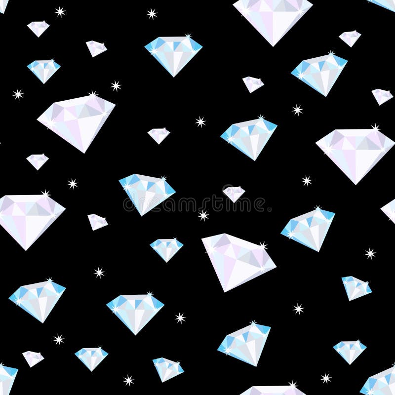 Seamless Pattern with Diamonds. Stock Vector - Illustration of fashion ...