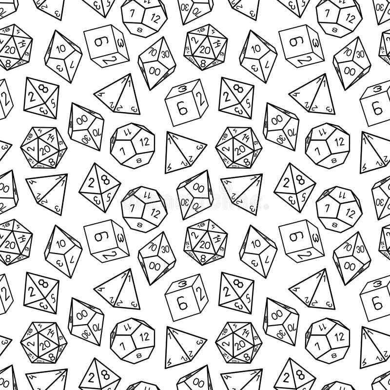 Dnd Dice Pattern Stock Illustrations – 67 Dnd Dice Pattern Stock ...