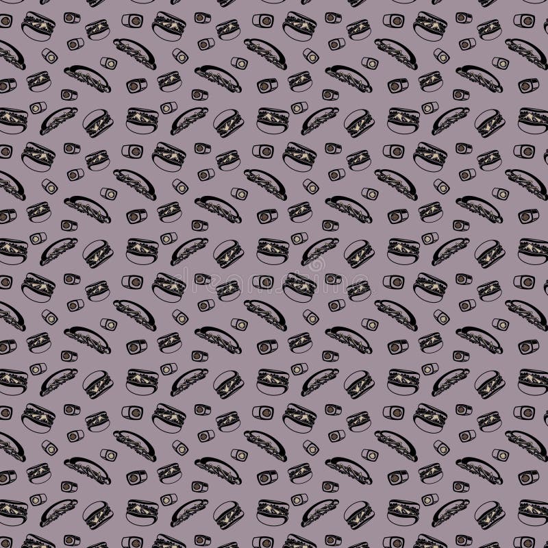 Seamless Pattern, Different Food of Different Cuisines of the World ...