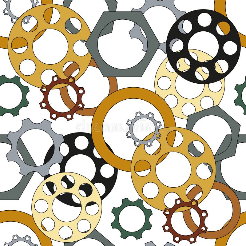 Different gear shapes stock vector. Illustration of collection - 40866333