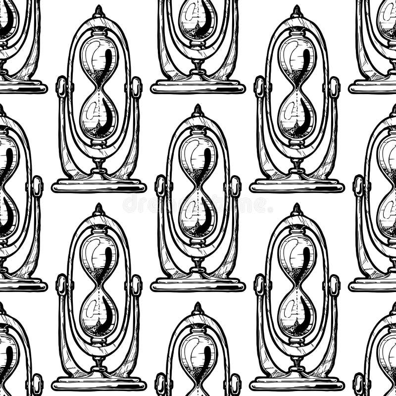 Pattern hourglass design stock vector. Illustration of concept - 69991362