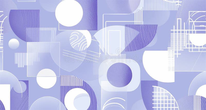 A Seamless Pattern with Digital Illustrations of Abstract Geometric ...