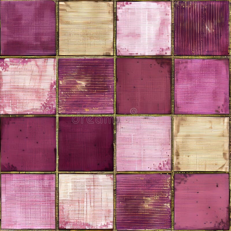 Seamless Pattern, Distressed Fabric Textures, Muted Color Palette ...