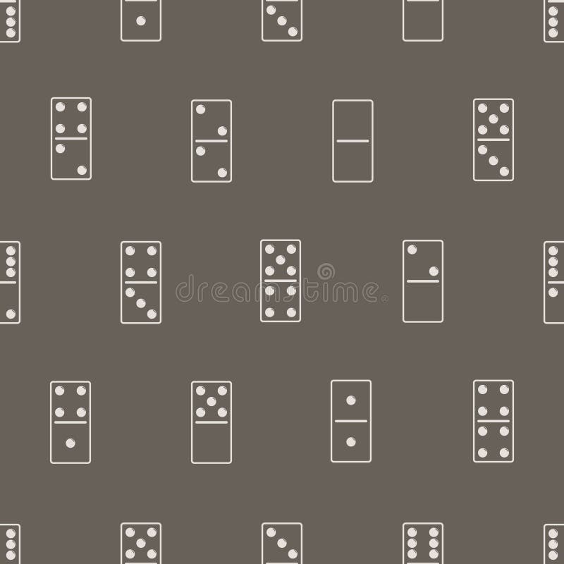 Seamless Pattern with Dominoes Stock Vector - Illustration of board ...