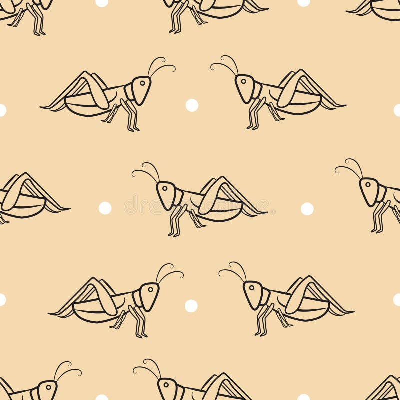 Grasshoppers Pattern Stock Illustrations – 71 Grasshoppers Pattern ...