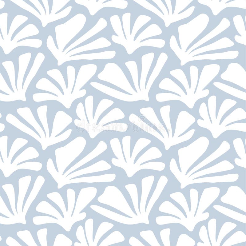 Seamless Hand Drawn Seaweed Pattern Ocean Doodle Marine Fabric Design ...