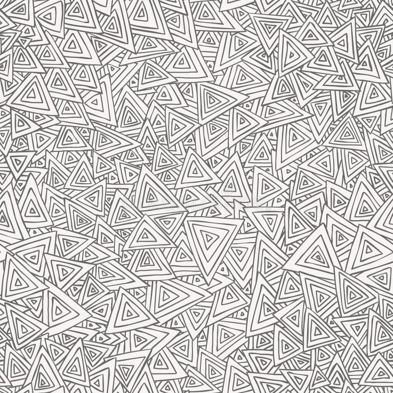 Seamless Pattern - Doodle Triangle Texture Stock Vector - Illustration ...