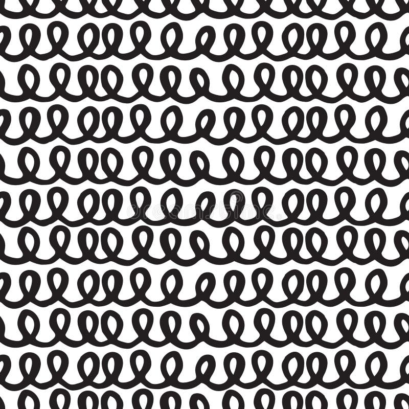 Seamless Pattern Doodles Texture Elements. Vector Hand Drawn Editorial ...