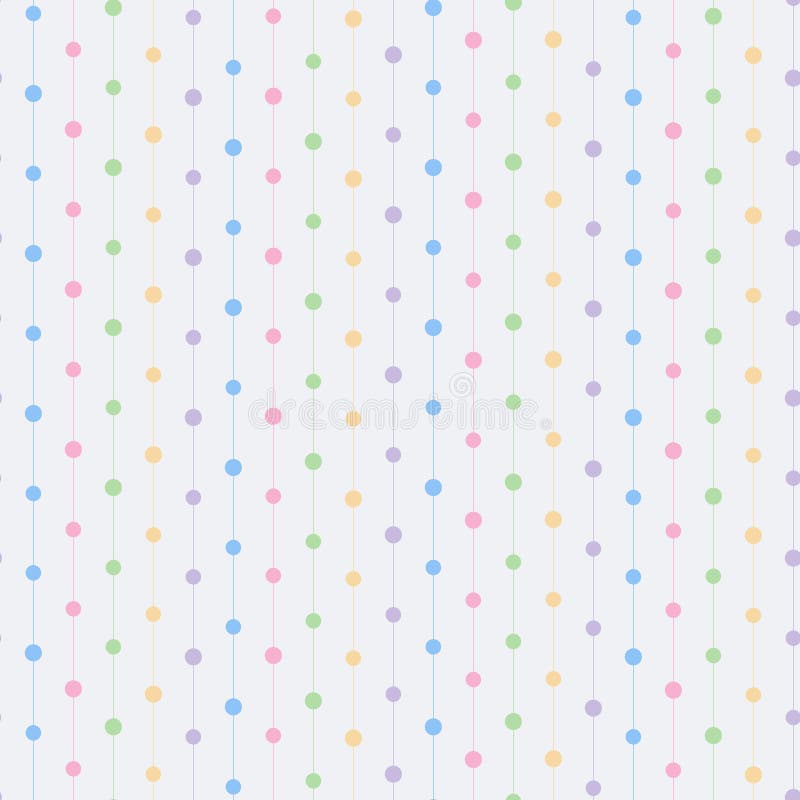 Seamless Pattern of Dots Arranged in Lines Stock Vector - Illustration ...