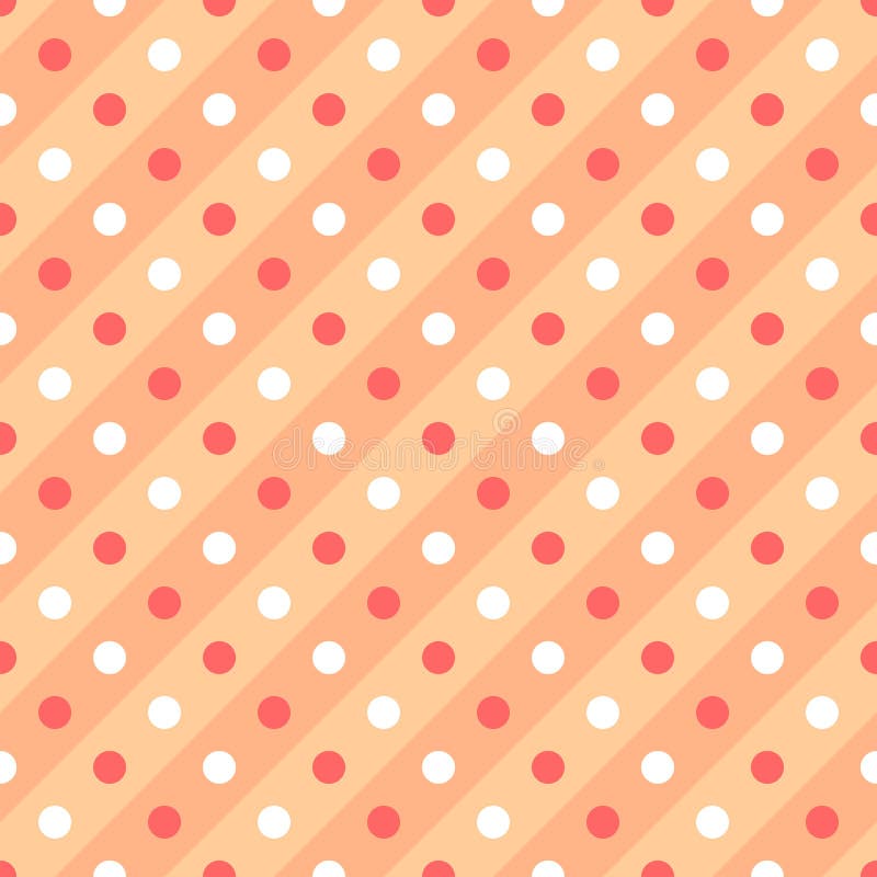 Seamless Pattern with Dots on Diagonal Lines. Vector Design Stock ...