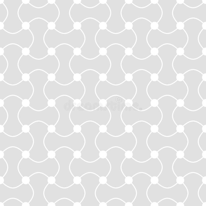 Seamless Pattern of Dots and Lines. Geometric Background. Unusual ...