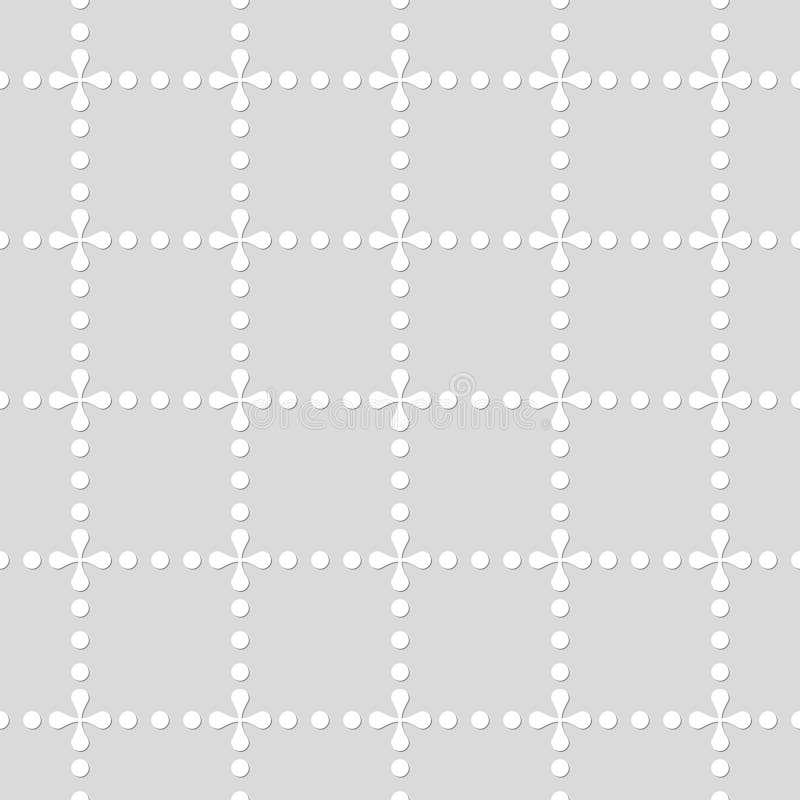 Seamless Pattern of Dots and Squares. Geometric Background Stock Vector ...