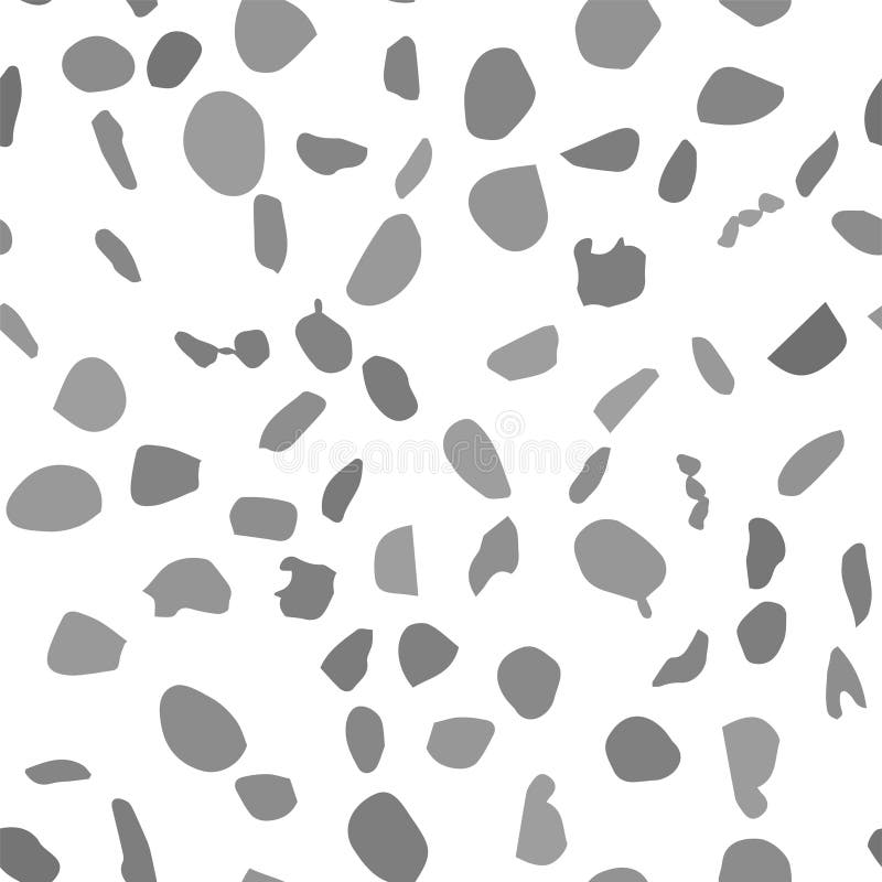 Seamless Pattern with Dots, Uneven, Irregular Circles, Spots, Vector ...