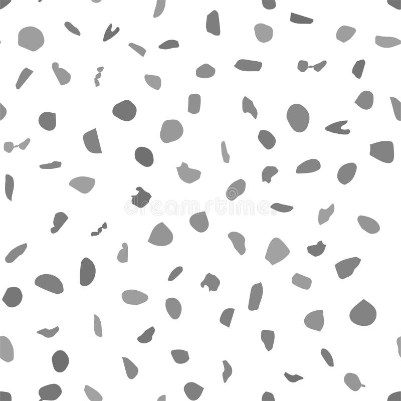 Seamless Pattern with Dots, Uneven, Irregular Circles, Spots, Vector ...