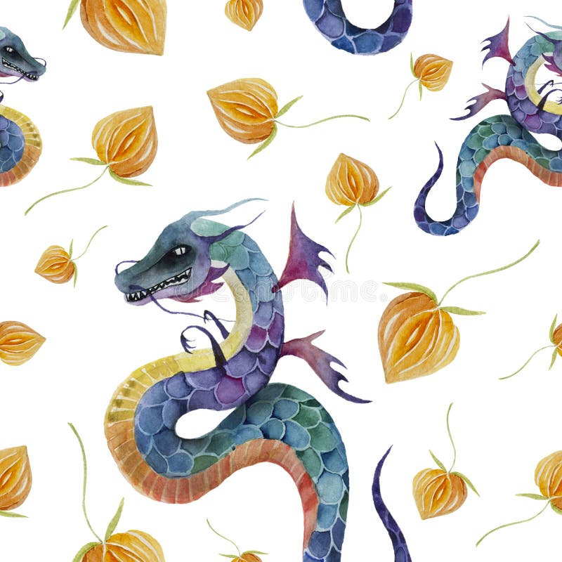 Seamless Pattern with Dragons Texture, Textured, Traditional, Wallpaper ...