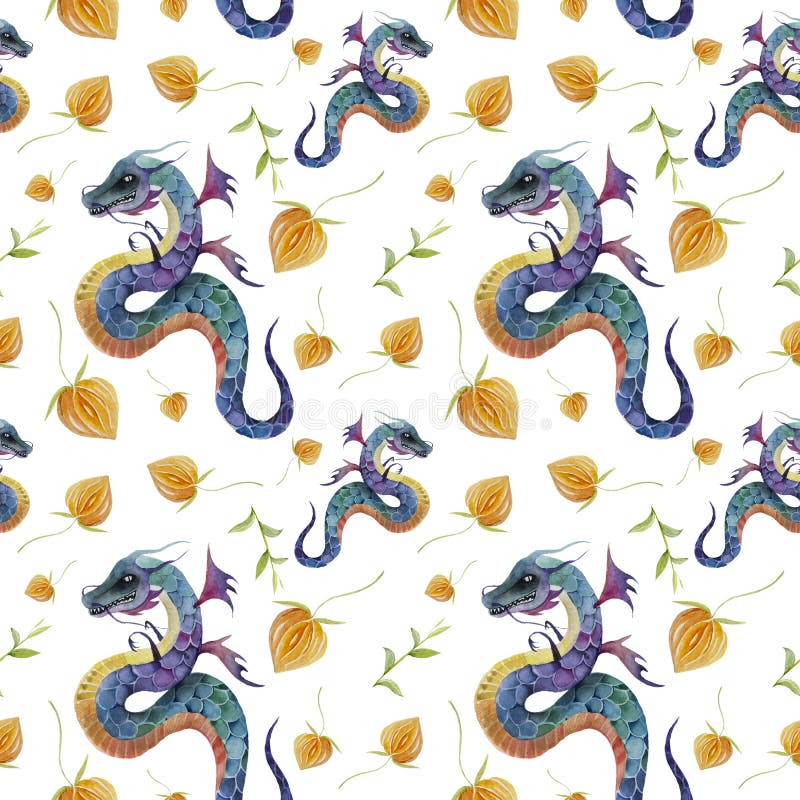 Seamless Pattern with Dragons Texture, Textured, Traditional, Wallpaper ...