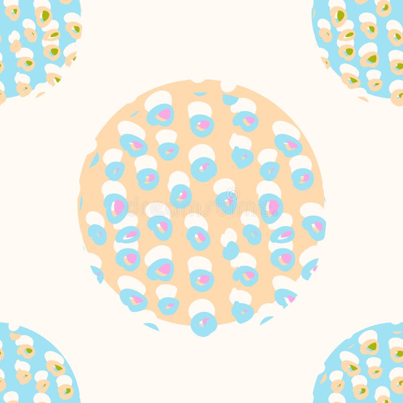 Seamless PATTERN Drawn by Hand with Spots, Circles, and Irregular Bumps ...