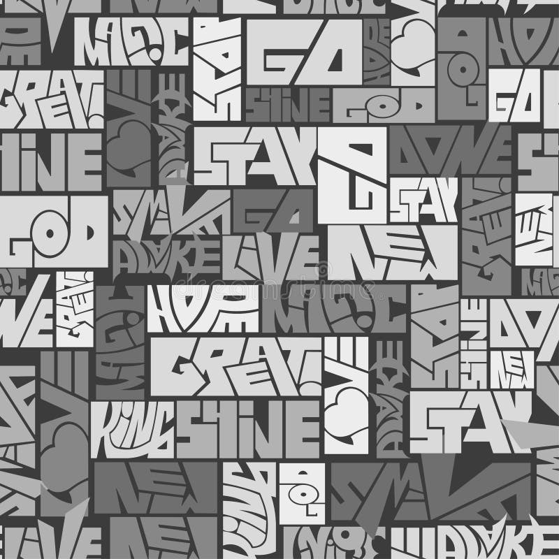 Script Words Seamless Pattern Stock Illustrations – 546 Script Words ...