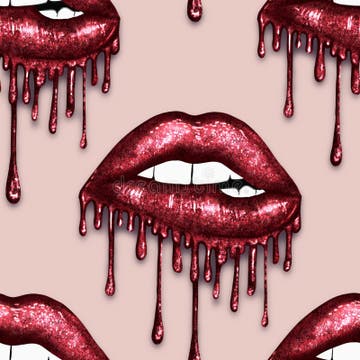 Red Dripping Lips Stock Illustrations – 197 Red Dripping Lips Stock ...