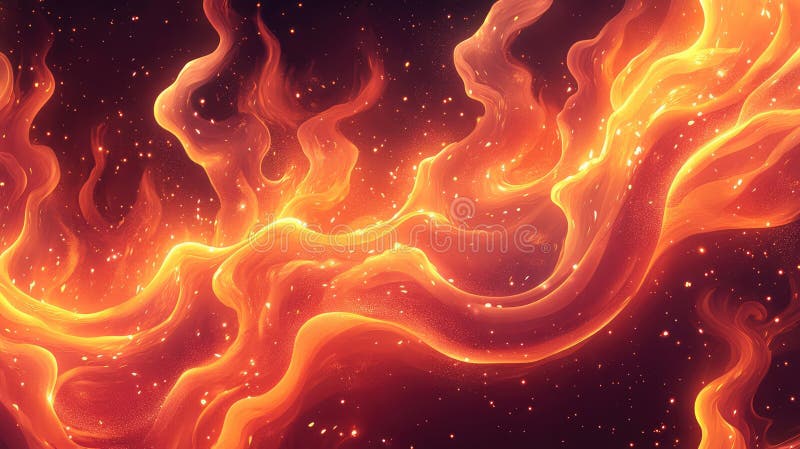Seamless Pattern Dynamic Fire Flames Capturing Intense Beauty Energy ...