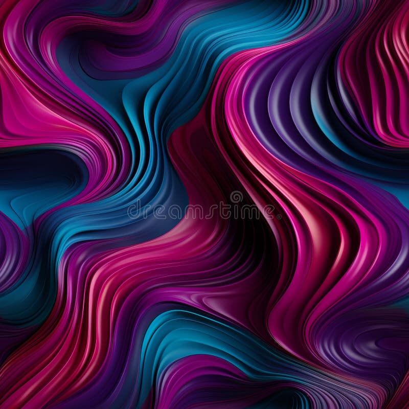 Seamless Pattern. Dynamic Three-dimensional Font Stock Illustration ...