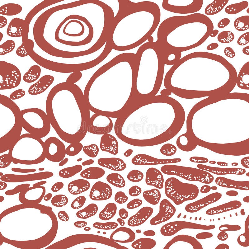 Seamless Pattern with Earthy Organic Shapes Stock Vector - Illustration ...