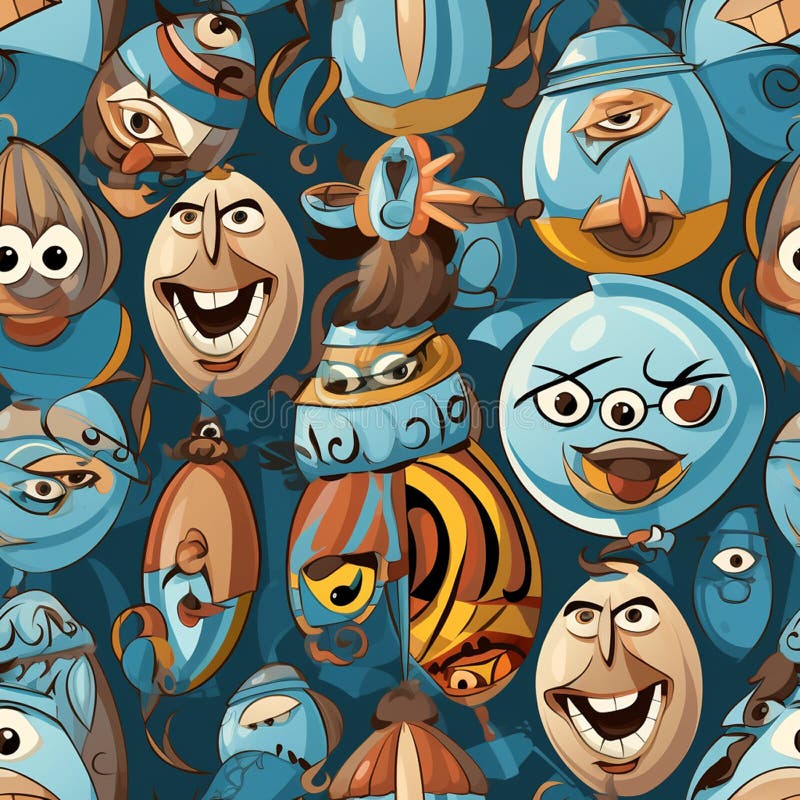 Seamless Pattern. Easter Texture in the Style of Salvador Dali. Stock ...