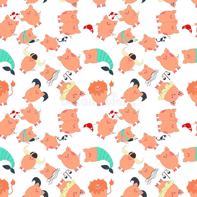 Gemini Pig Stock Illustrations – 117 Gemini Pig Stock Illustrations ...