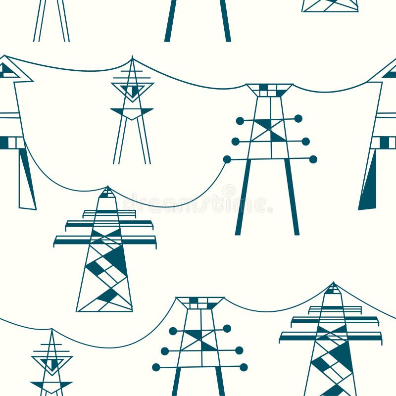 Electricity Pylon Texture Stock Illustrations – 75 Electricity Pylon ...
