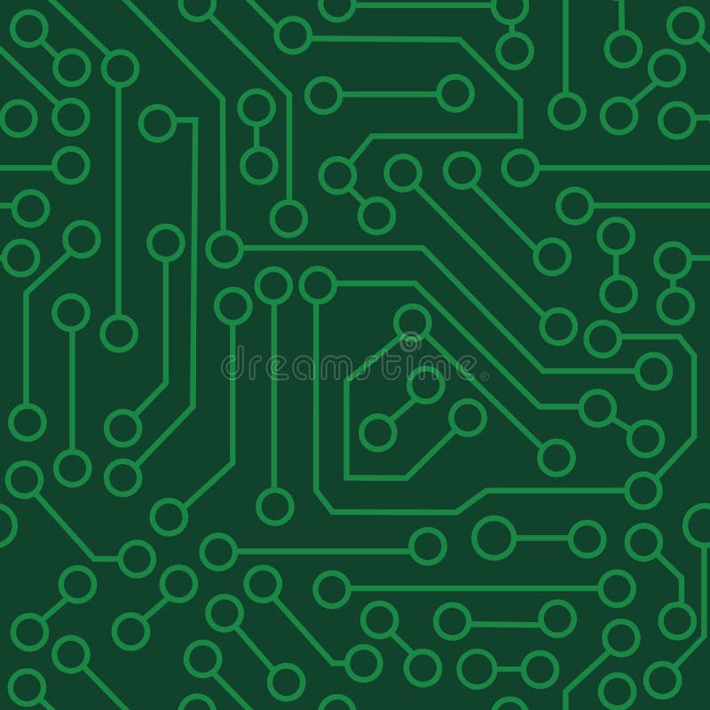 Pattern of Electronic Circuit Stock Vector - Illustration of chip ...