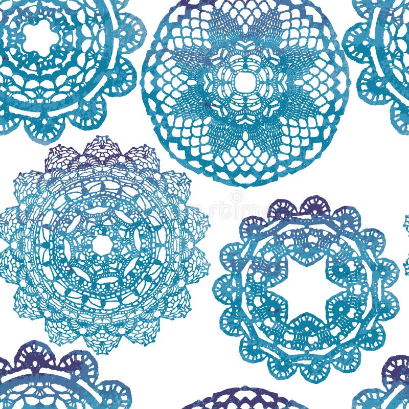 Elegant Lacy Doily. Vector Snowflake. Stock Vector - Illustration of ...