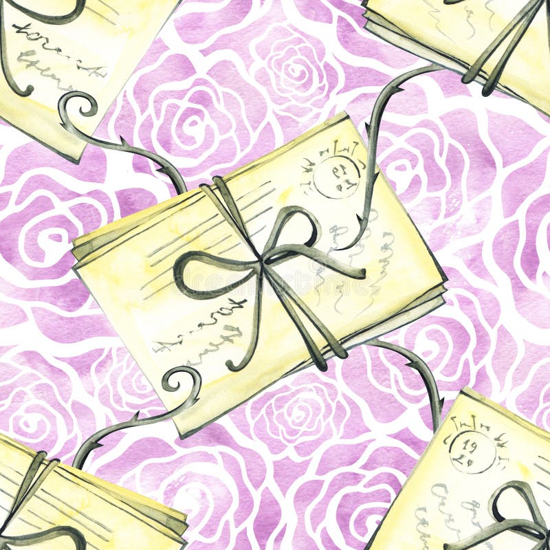 Seamless Pattern of Elements on the Theme of Halloween Watercolor ...