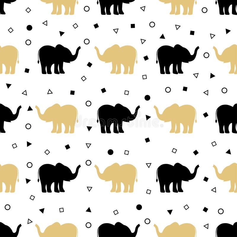 Gold Elephants Stock Illustrations – 106 Gold Elephants Stock ...