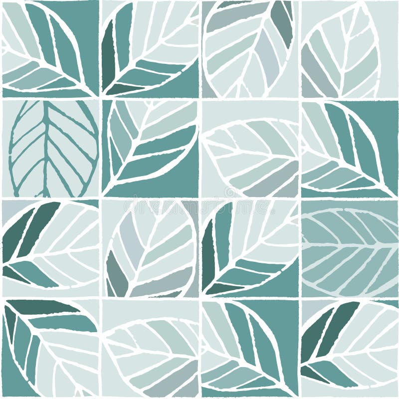 Seamless Pattern with Elm Tree Branches and Leaves for Surface Design ...