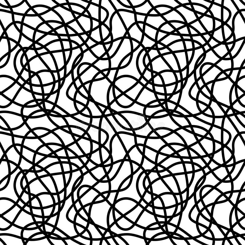 SEAMLESS PATTERN with ENDLESS LINES Stock Vector - Illustration of ...