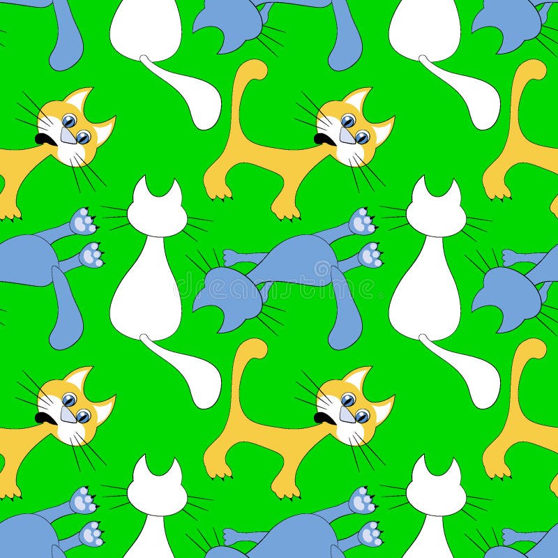 Seamless Pattern, Endless Texture on a Square Background - Stylized ...