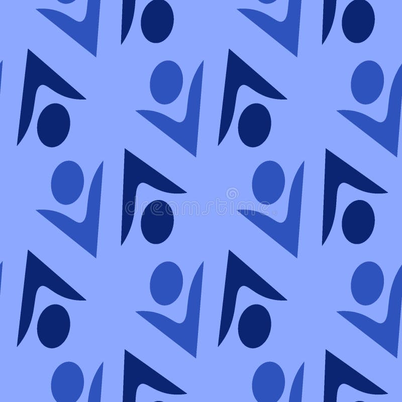 Seamless Pattern, Endless Texture on a Square Background - Stylized Men ...