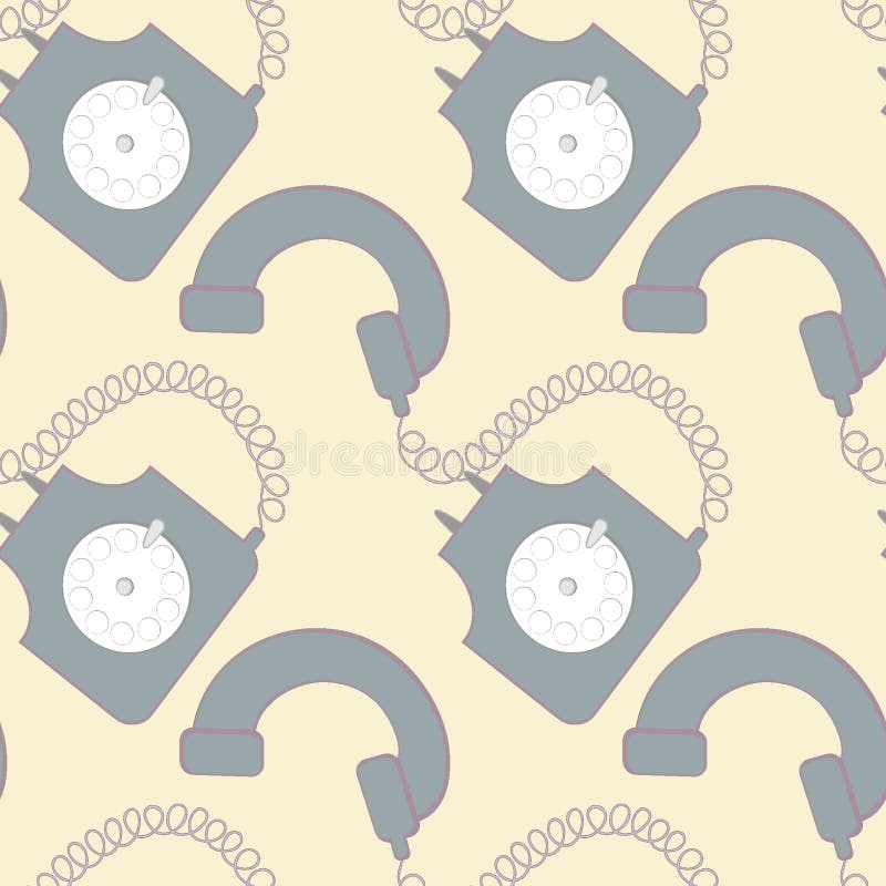 Stylized Rare Disc Phones - Graphics. Communication, Conversation ...