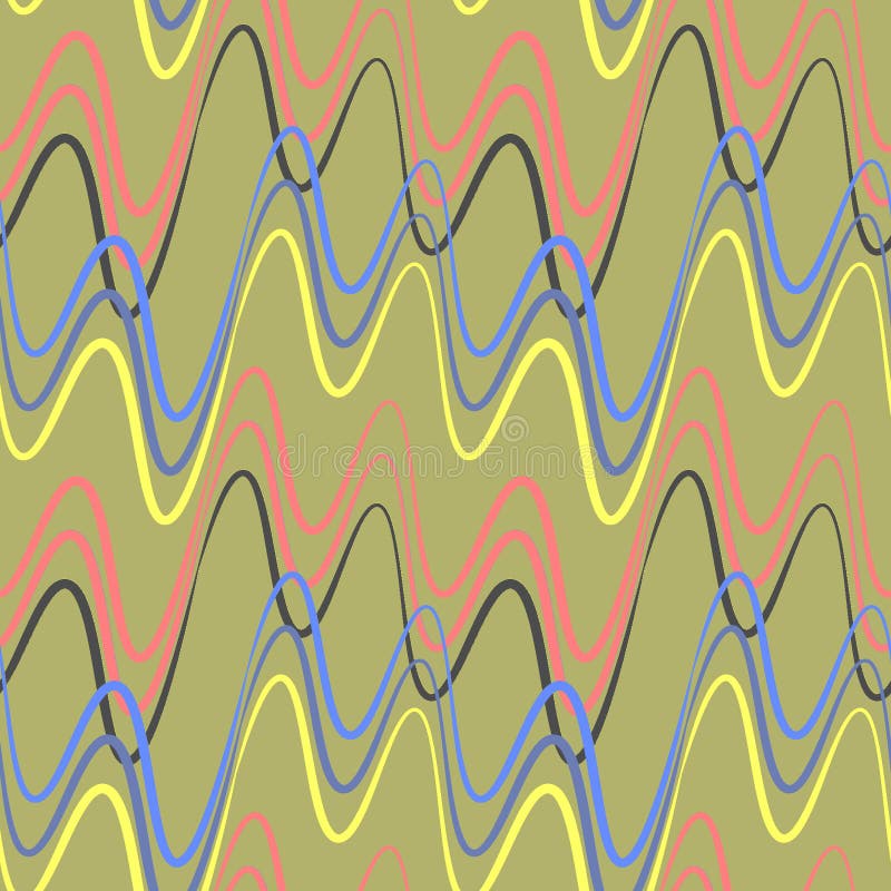 Sound Waves Seamless Pattern Wallpaper Stock Illustrations – 368 Sound ...