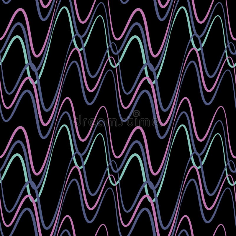 Sound Waves Seamless Pattern Wallpaper Stock Illustrations – 353 Sound ...