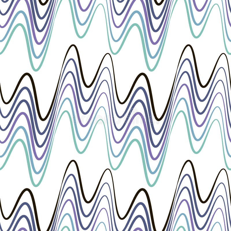 Sound Waves Seamless Pattern Wallpaper Stock Illustrations – 368 Sound ...