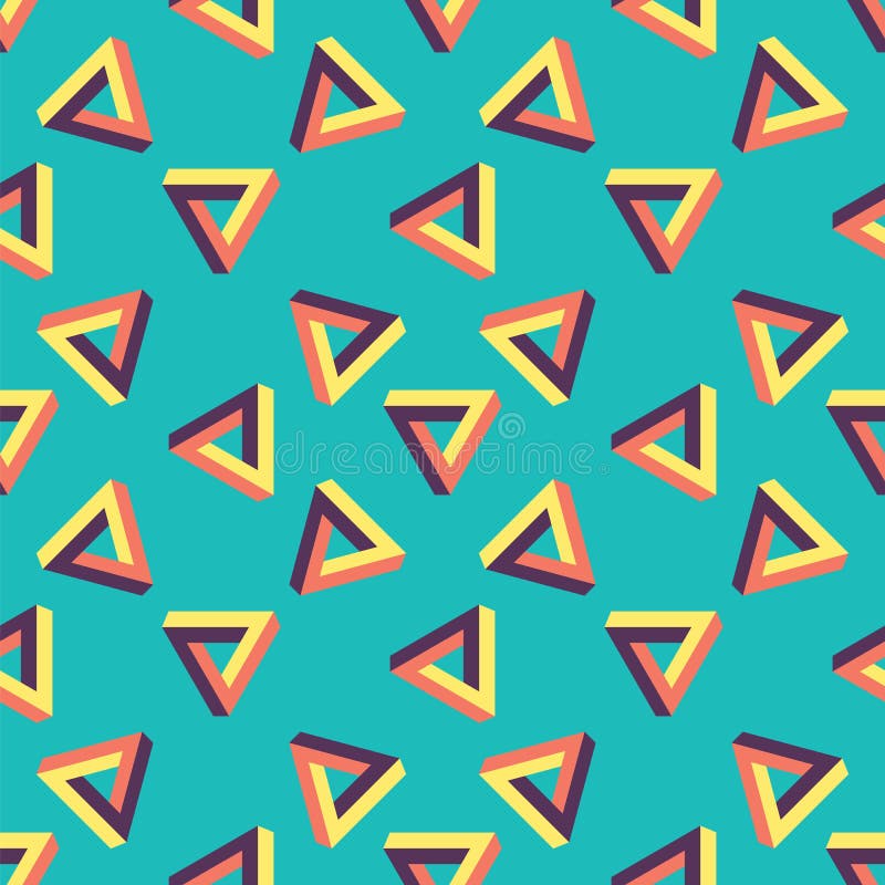 Optical Illusion - Infinite Penrose Triangle. Stock Vector ...