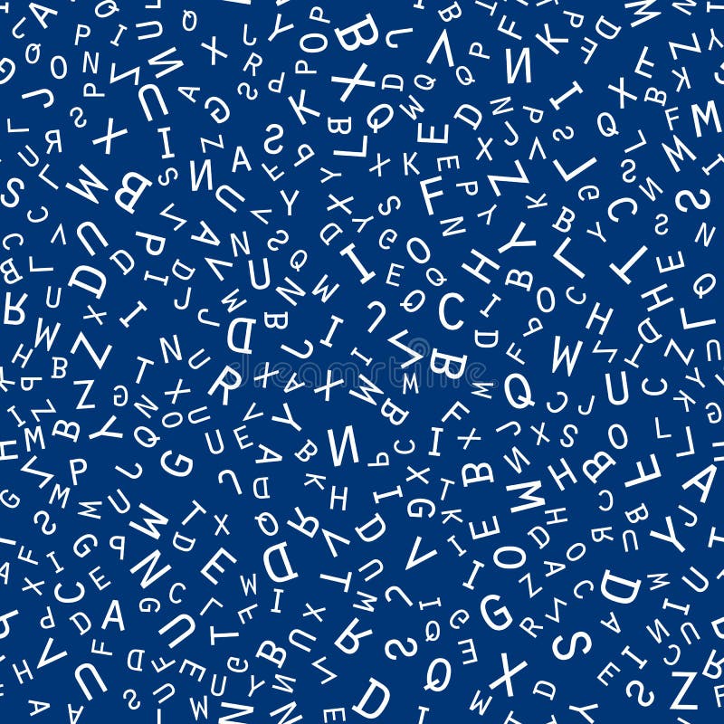 Seamless Pattern English Alphabet Stock Vector - Illustration of ...