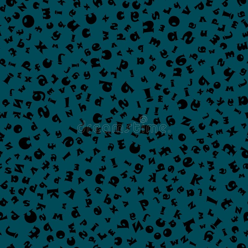 Seamless Pattern English Alphabet Stock Vector - Illustration of ...