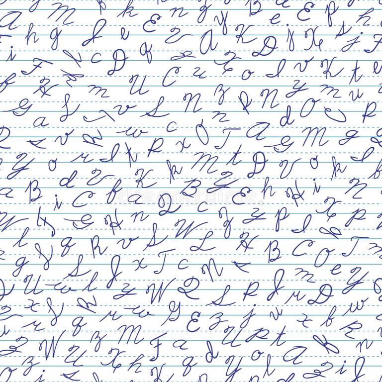 Cursive Letters Stock Illustrations – 8,443 Cursive Letters Stock ...