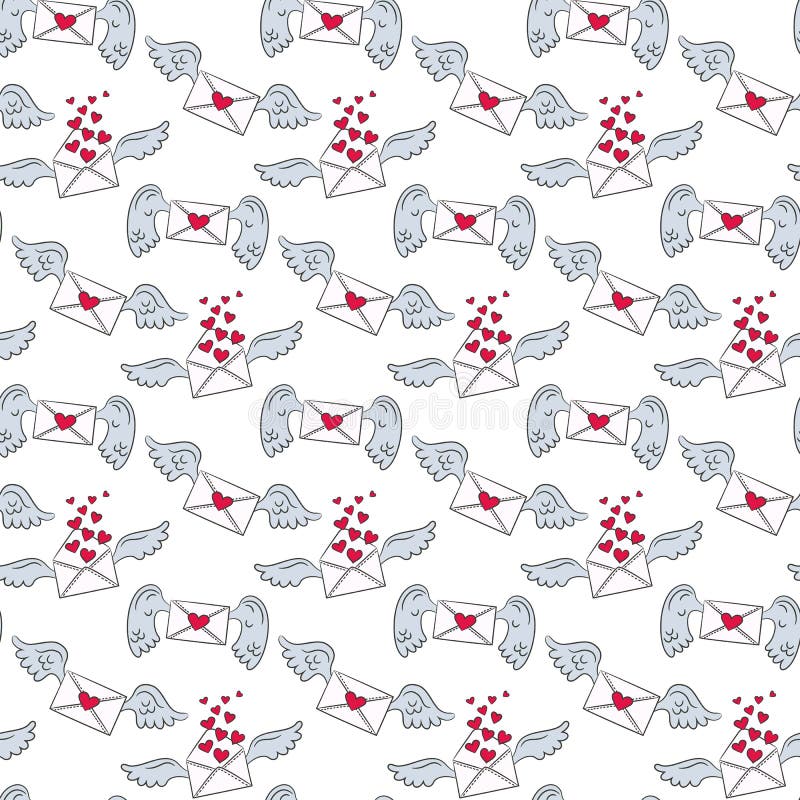 Envelopes Background Fly Stock Illustrations – 154 Envelopes Background ...