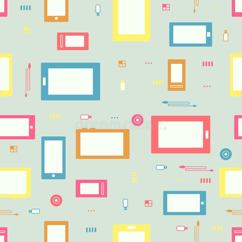 Seamless it pattern stock vector. Illustration of information - 66513163