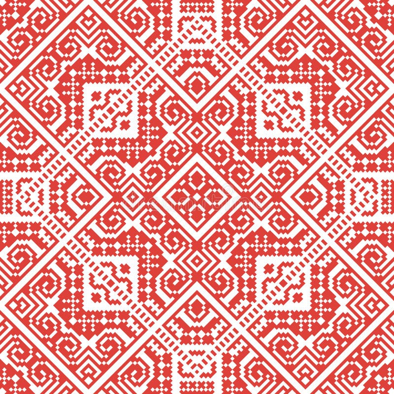 Seamless Pattern in Ethical Style. the Motif is Made in the Technique ...